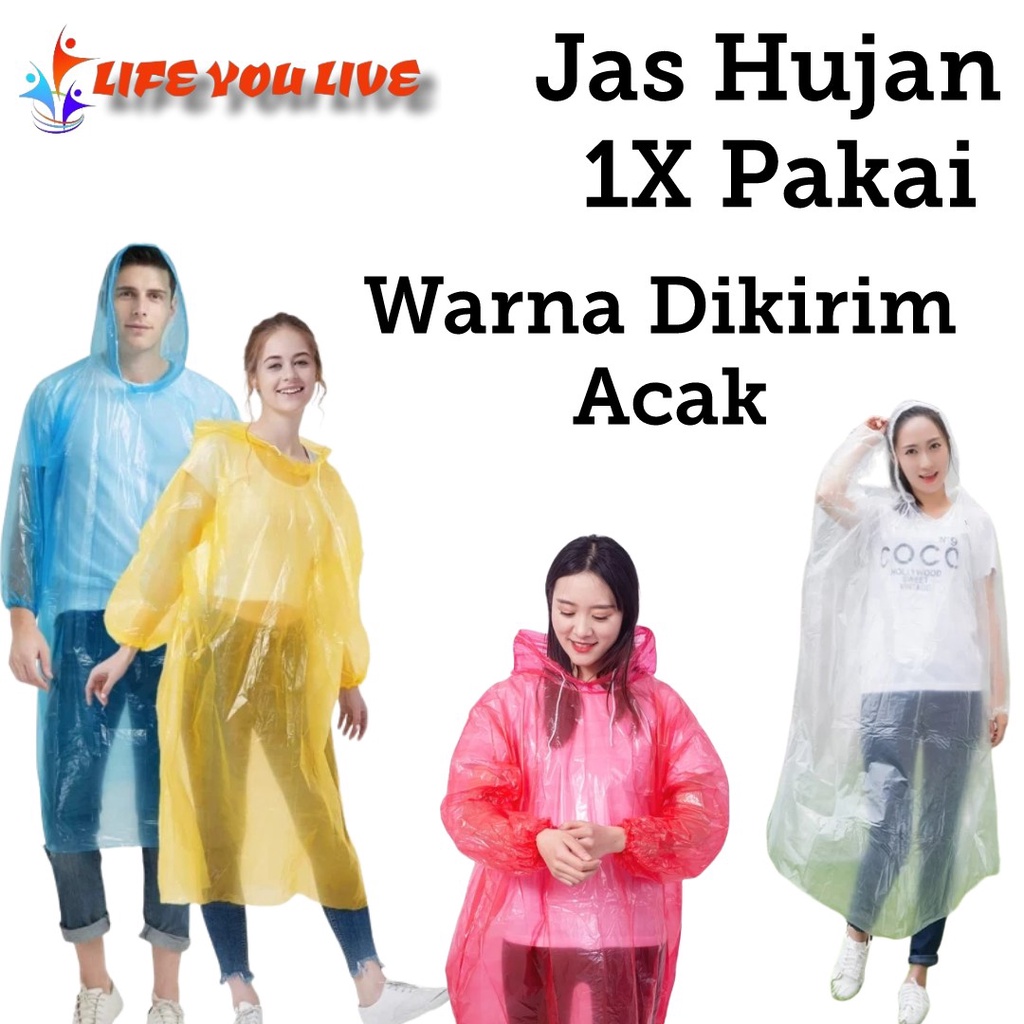 Disposable Plastic Raincoat Poncho New Raincoat | Shopee Malaysia