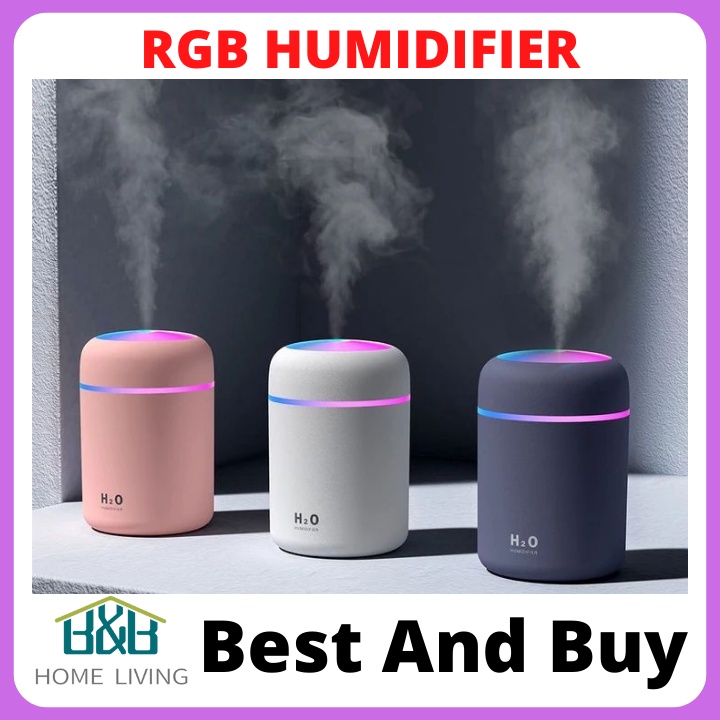 Ambient Light Air Humidifier With Essential Oil Purifier Diffuser USB ...