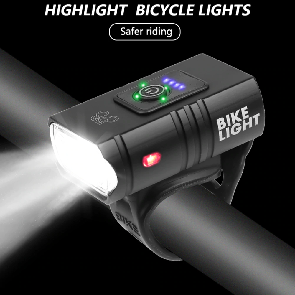 Bicycle Front Light 10W 800LM 6 Modes USB Rechargeable Front Lamp Lampu ...