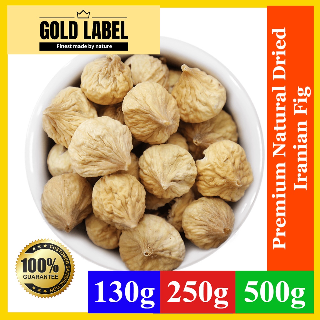 Gold Label Premium Iranian Natural Dried Fig / Buah Tin (Grade AA+ ...