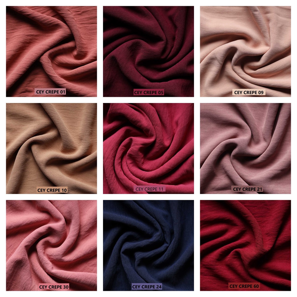 CEY CREPE PLAIN HEAVY PREMIUM QUALITY 60/0.5 M | Shopee Malaysia