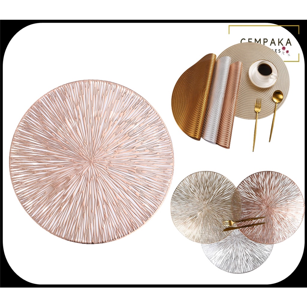 Round Table Mat Placemat PVC Waterproof High Quality For Office Home ...