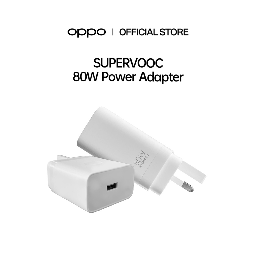 OPPO SUPERVOOC 80W Power Adapter | Fast Charging | Shopee Malaysia