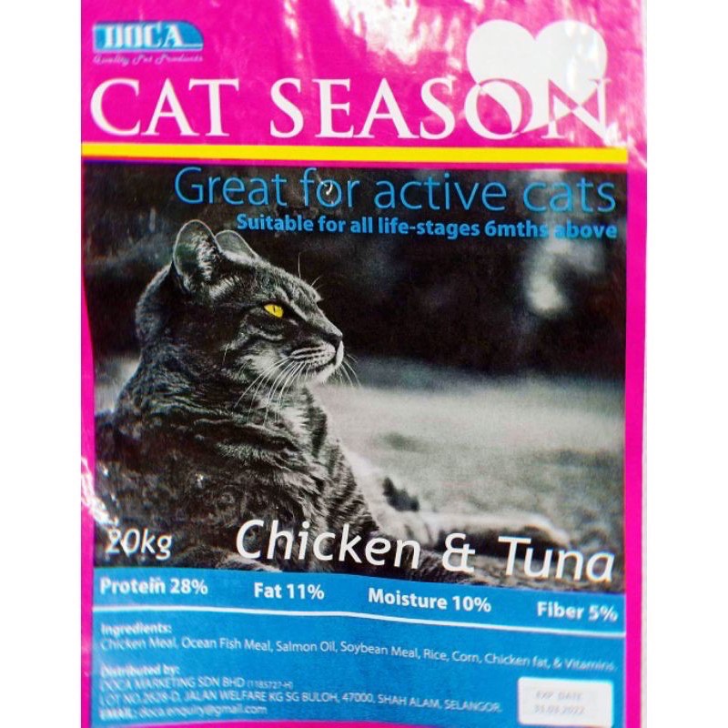 DOCA cat season cat food 20kg / Makanan kucing 20kg | Shopee Malaysia