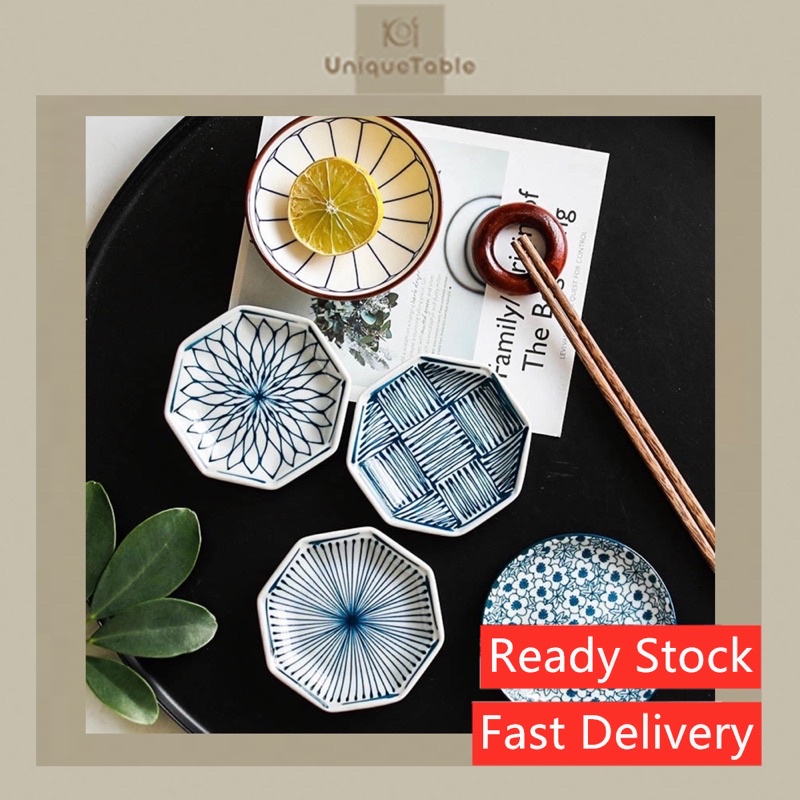 🇲🇾Peruik Mini Japanese Creative Ceramic Mini Seasoning Plate💫Seriuk ...