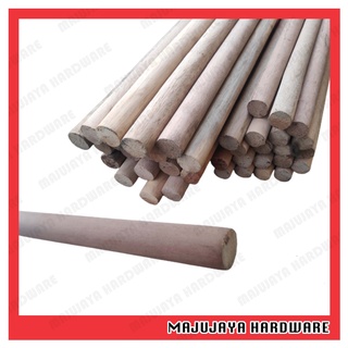 6ft 6Kaki Round Wooden Stick Wood Mop Stick 6 Kaki Kayu Batang Kayu ...