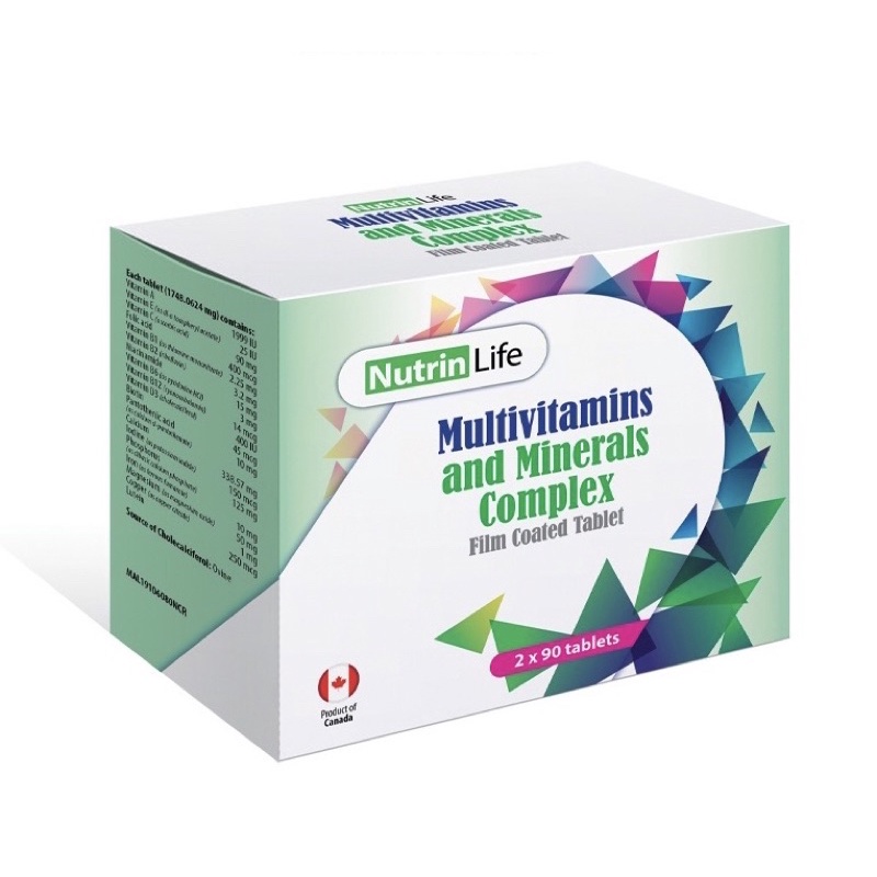 Nutrin Life Nutrinlife Multivitamins and Minerals Complex (2 x 90's ...