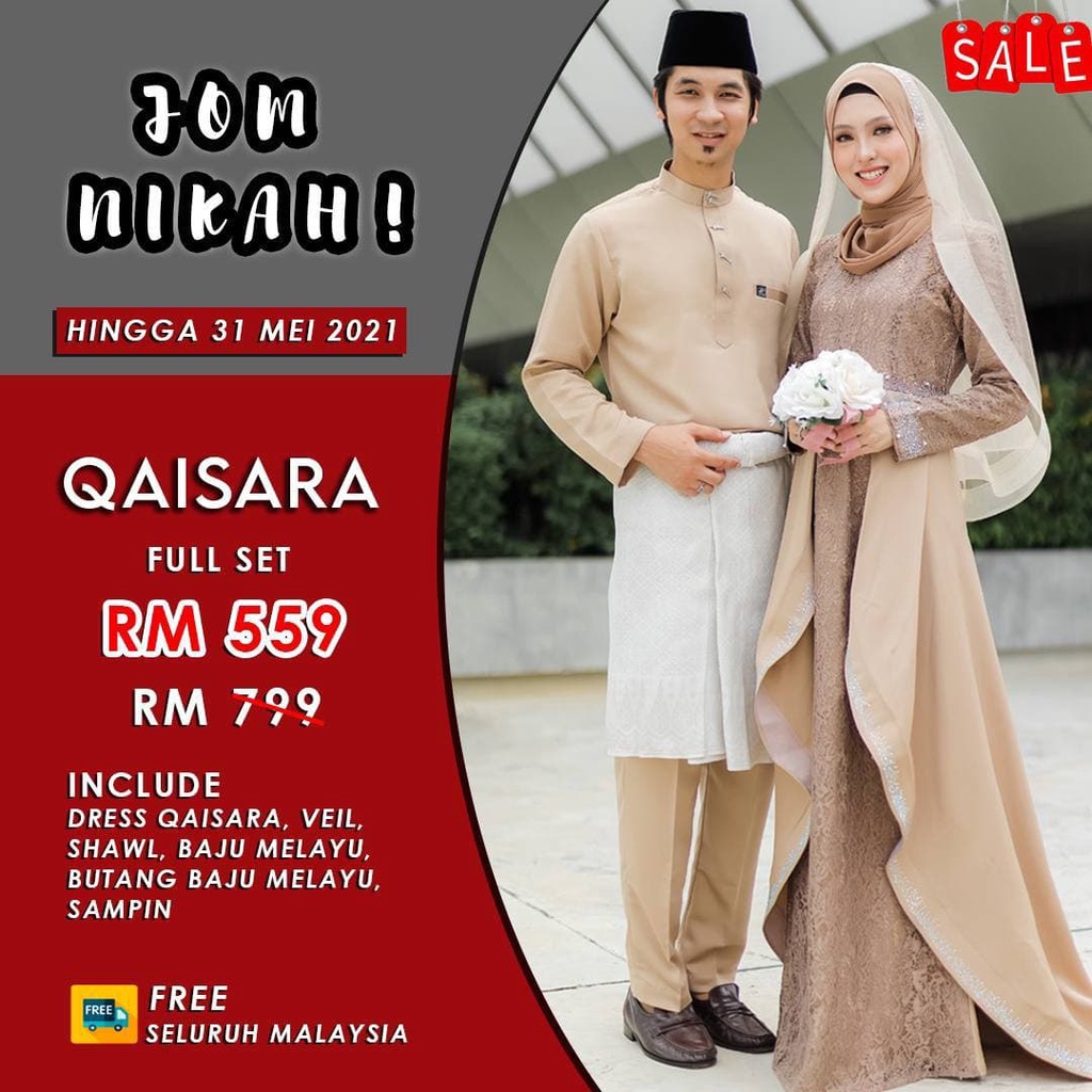 Qaisara Set Kahwin, Merisik, Bertunang, nikah,Sanding dan sambut ...