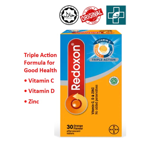 Redoxon Triple Action Effervescent Tablet 30's / 45's | Shopee Malaysia