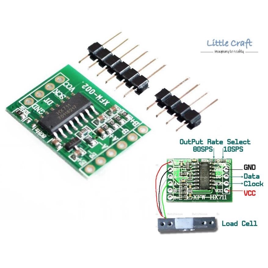 Loadcell HX711 Weighing Pressure Scale Sensor Module Precision | Shopee ...