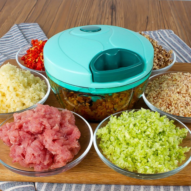 Multifunction Manual Fruit Vegetable Chopper Hand Pull Speedy Food ...