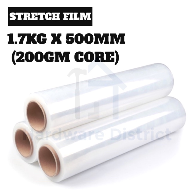 Stretch Film Wrapping 500mm x 1.7kg (200gm Core) | Shopee Malaysia