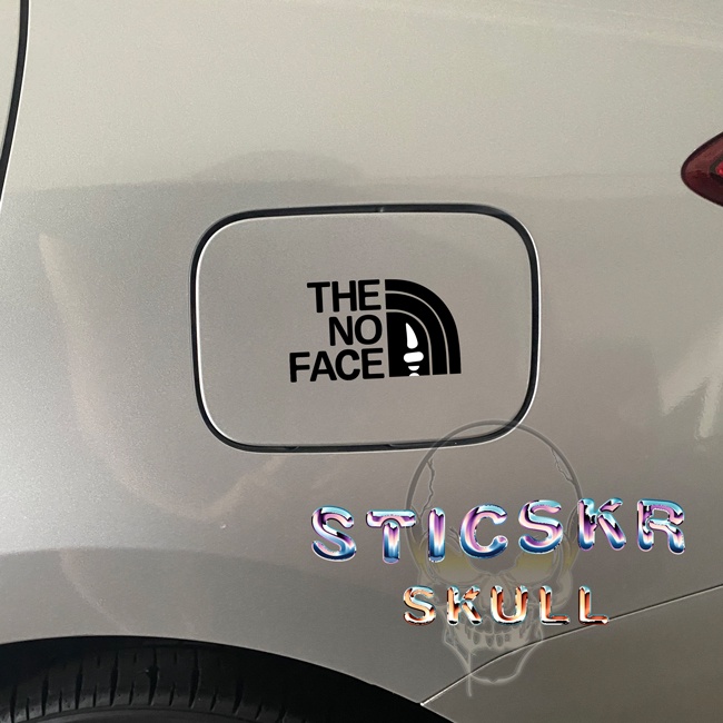 The No Face Car Oil Cap Sticker / For Myvi Axia BMW / The North Face ...