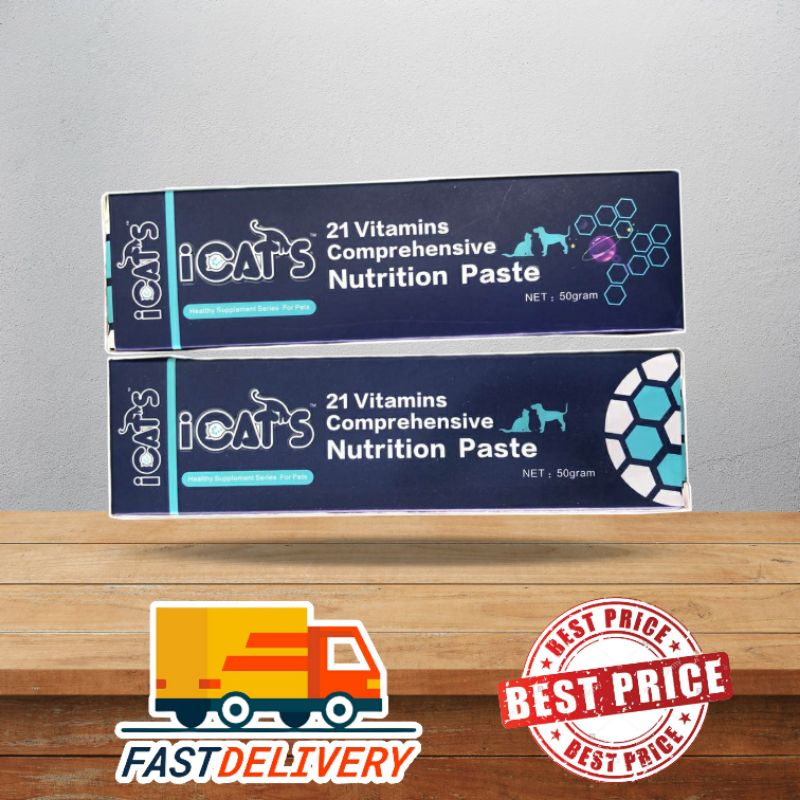 𝗶𝗖𝗮𝘁𝘀 𝟮𝟭 𝗩𝗶𝘁𝗮𝗺𝗶𝗻𝘀 𝗖𝗼𝗺𝗽𝗿𝗲𝗵𝗲𝗻𝘀𝗶𝘃𝗲 𝗡𝘂𝘁𝗿𝗶𝘁𝗶𝗼𝗻 𝗣𝗮𝘀𝘁𝗲 | Shopee Malaysia