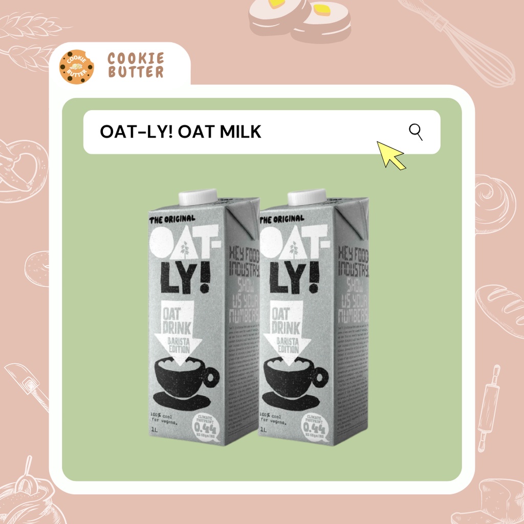 1L OATLY/Oatly Drink Barista Edition Oat Milk/OAT-LY!/100% Vegan Oat ...