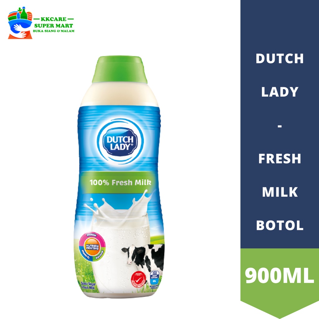 Dutch Lady - 100% Fresh Milk Botol - 900ML | Shopee Malaysia