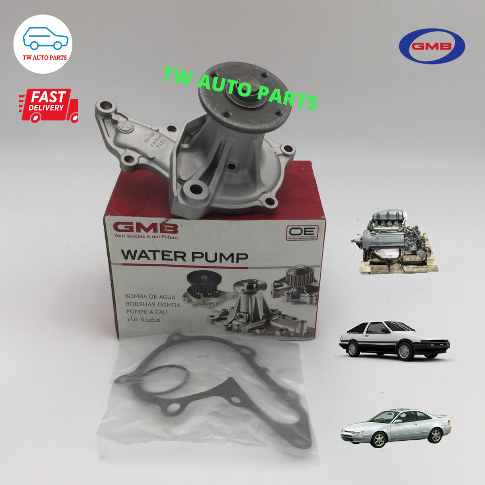 GMB ENGINE WATER PUMP GWT-121A (JAPAN) FOR TOYOTA LEVIN AE86 & AE111 ...