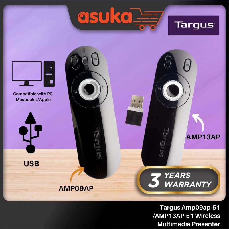 Targus (Amp09ap-51) Wireless Multimedia Presenter /AMP13AP-51/AMP32GL ...