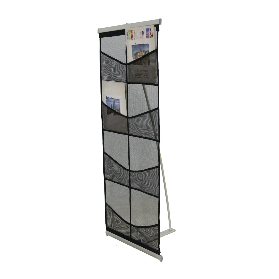 Mesh Brochure Stand Portable Literature Rack Display Brochure Holder ...