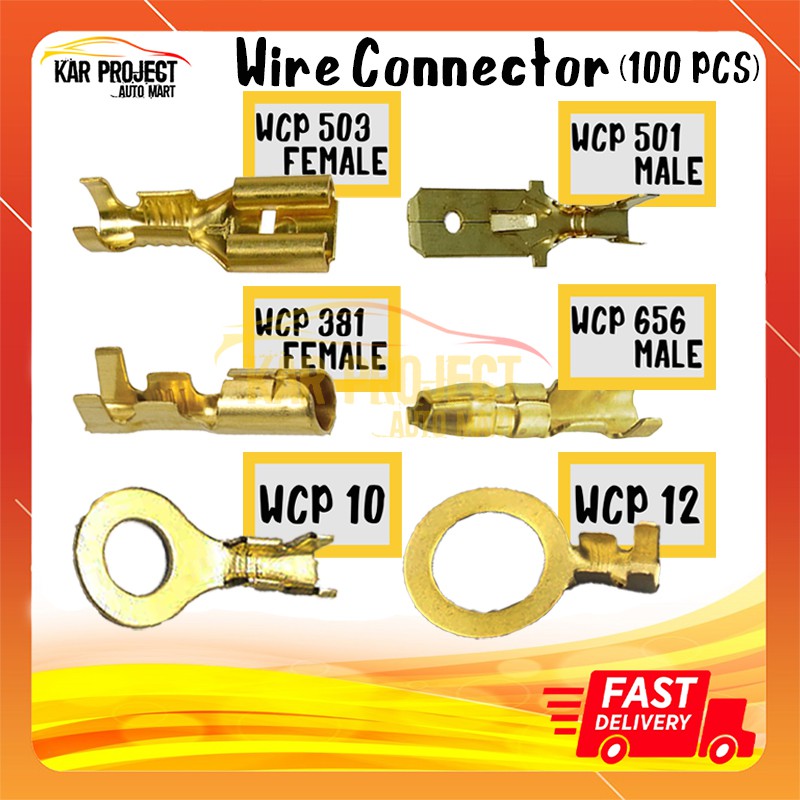 Speaker Wire Clip Klip Wayar Wire terminator Wire Connector - 100PCS ...