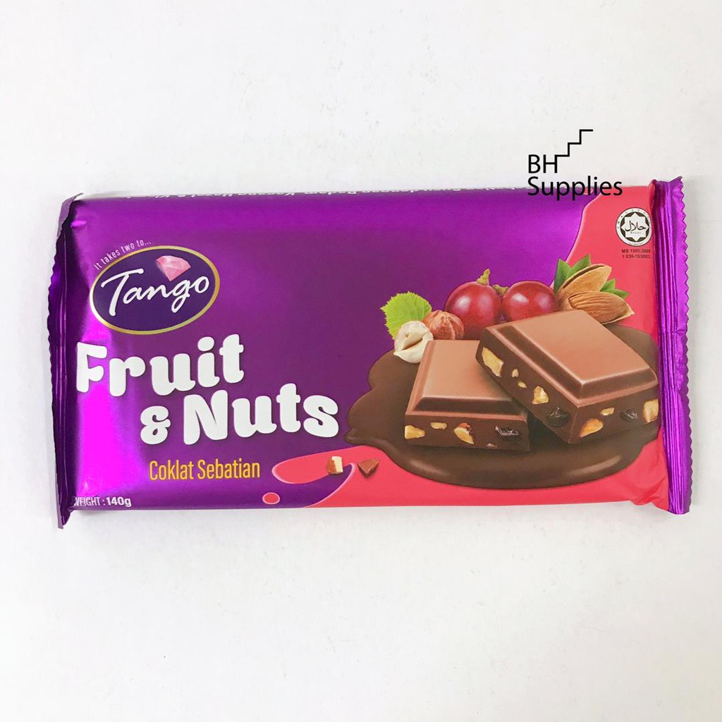 TANGO Chocolate Bar Milk / Max Crunch / Fruit & Nuts / Almonds 140g ...
