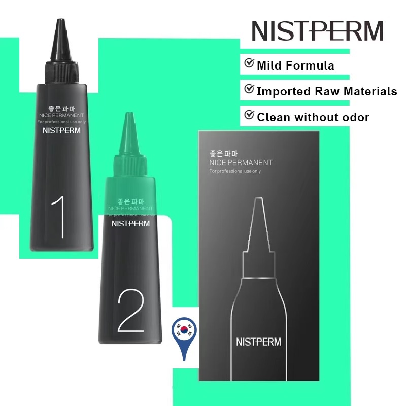 Korea Perm NISTPERM Cold/Hot perm liquid curling potion perm water hair ...