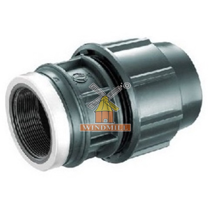 [1pieces] HDPE POLY Pipe POLYPIPE PP FITTINGS Female Threaded Thread ...