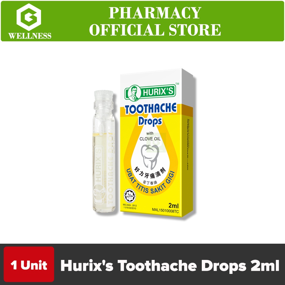 Hurix's Toothache Drops (with Clove Oil) | Shopee Malaysia