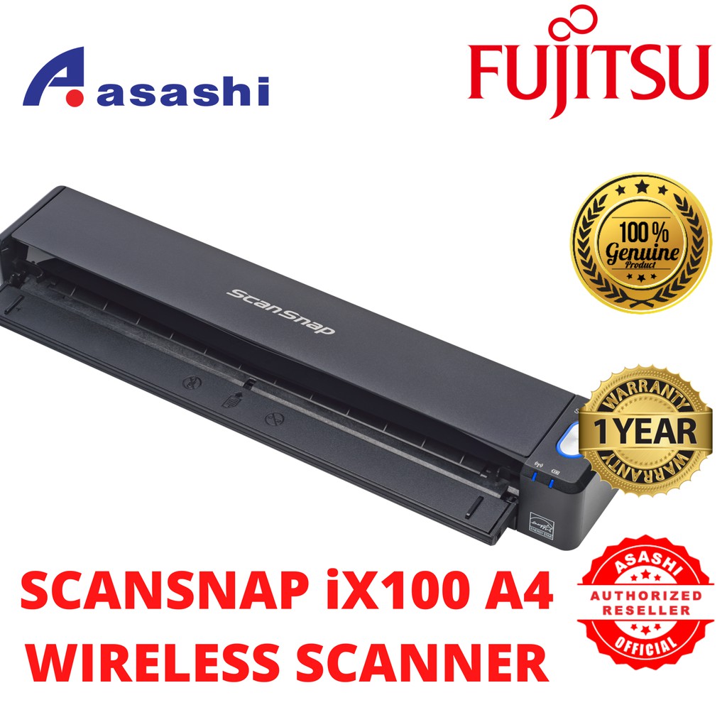 Ricoh / Fujitsu ScanSnap iX100 A4 Wireless Scanner Supports Both Win ...