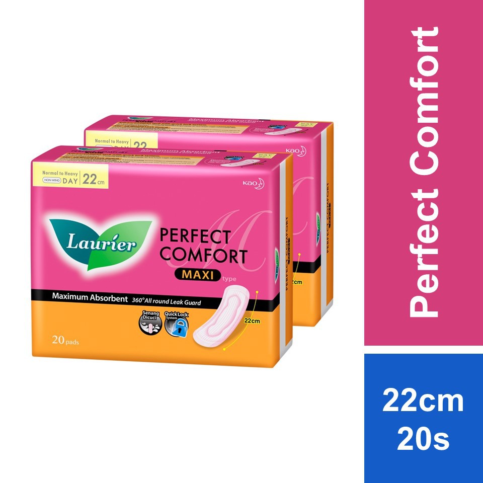 LAURIER Super Maxi Twin Pack (22cm x 20s) | Shopee Malaysia