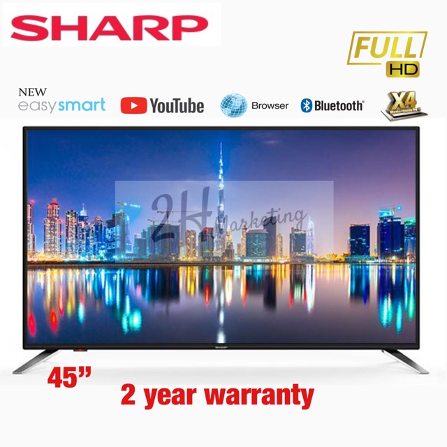 SHARP 45” FULL HD Easy Smart LED TV 2TC45AE1X | Shopee Malaysia
