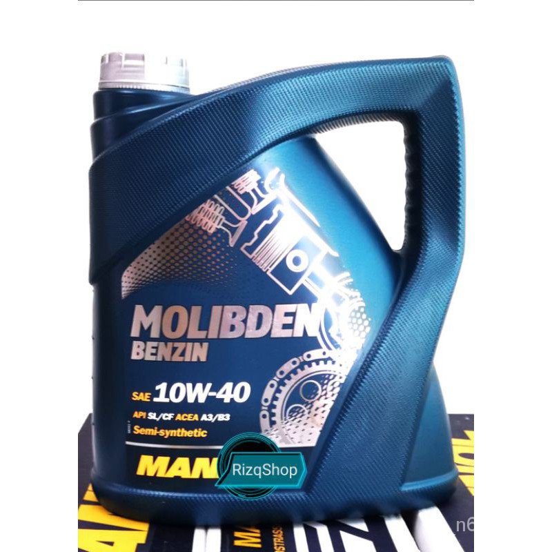 Mannol Molibden Benzin SAE 10W40 Semi Synthetic Engine Oil Car ...