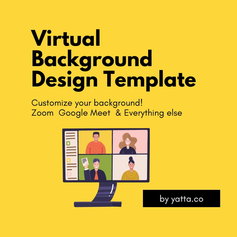 Webinar Virtual Background Design Canva Template Customizable Google ...