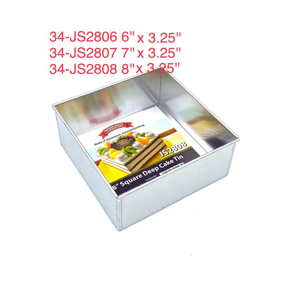 ALUMINIUM DEEP SQUARE CAKE TIN | Shopee Malaysia