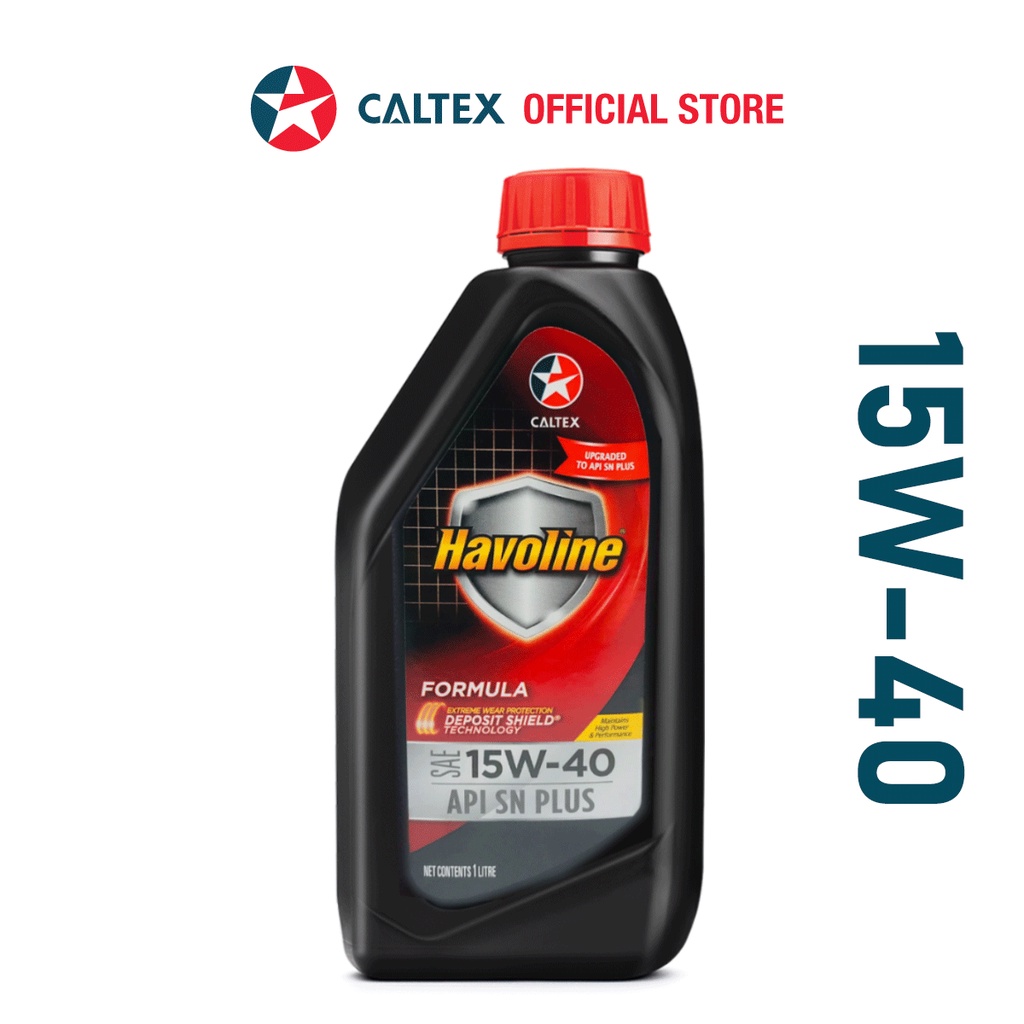 CALTEX Havoline Formula SAE 15W-40 (1 LITER) - MINERAL ENGINE OIL FOR ...