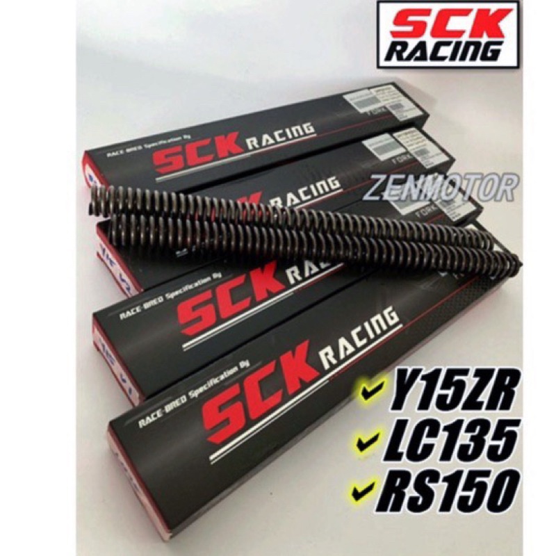 🔥 Y15ZR LC135 RS150 VF3i Y125Z SCK RACING FORK SPRING Y15 LC RS RSX SYM ...