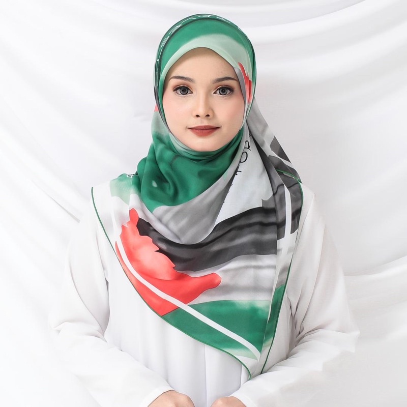 Tudung Palestine Bawal/ Shawl al FREE Palestine Bidang 45 Made in ...