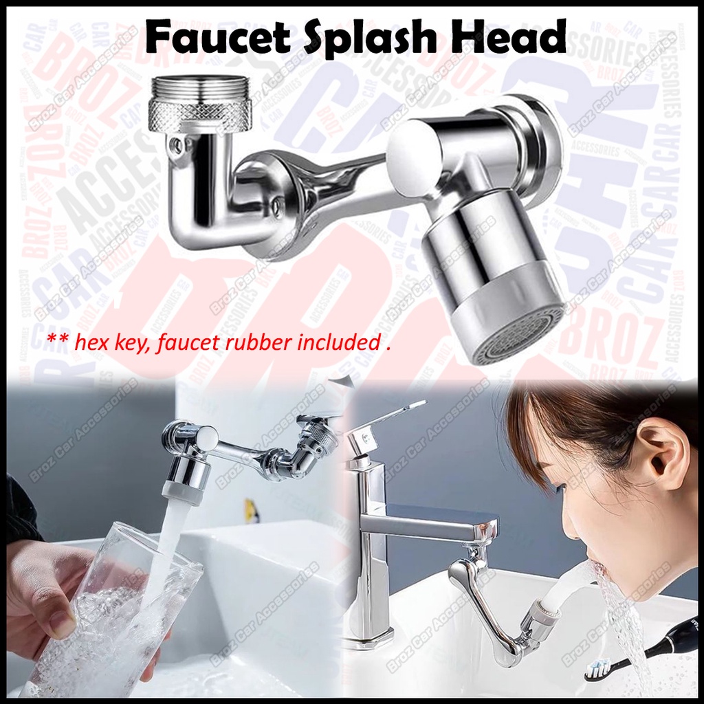 Faucet Splash Head Filter Rotate Dual Water Outlet Kitchen Sink ...