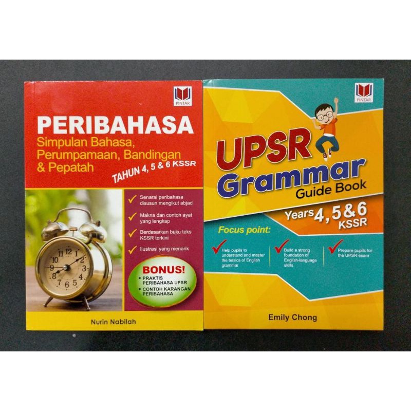 (PINTAR)PERIBAHASA/UPSR GRAMMAR GUIDE BOOK KSSR TAHUN 4.5.6 | Shopee ...