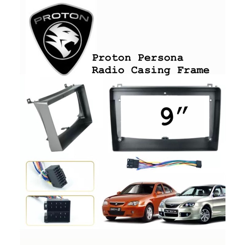 PROTON PERSONA ANDROID PLAYER DOUBLE DIN 9 INCH DASHBOARD RADIO CASING ...