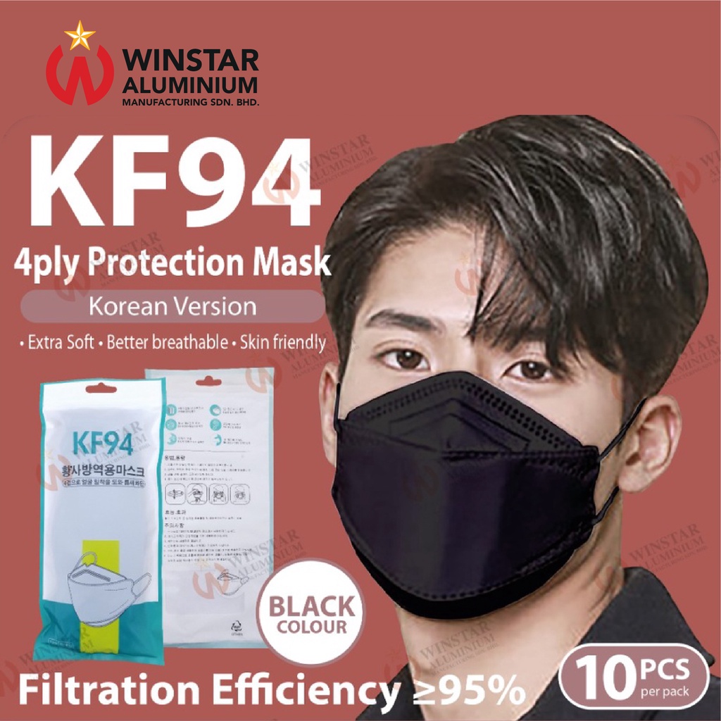KOREAN KF94 10 pcs/pack Disposable Face Mask | Shopee Malaysia
