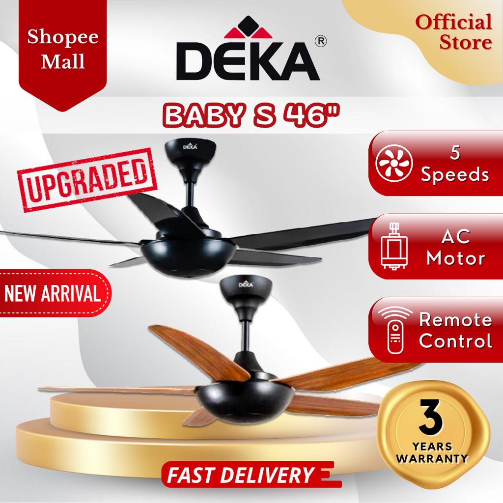DEKA BABY S 46" Baby Fan 5 Blades AC Motor 5 Speeds Remote Control ...
