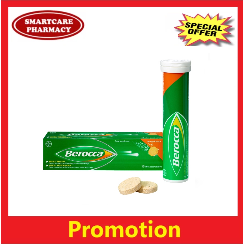 Berocca Multivitamin Effervescent Tablet 15biji / 30 biji (Orange ...