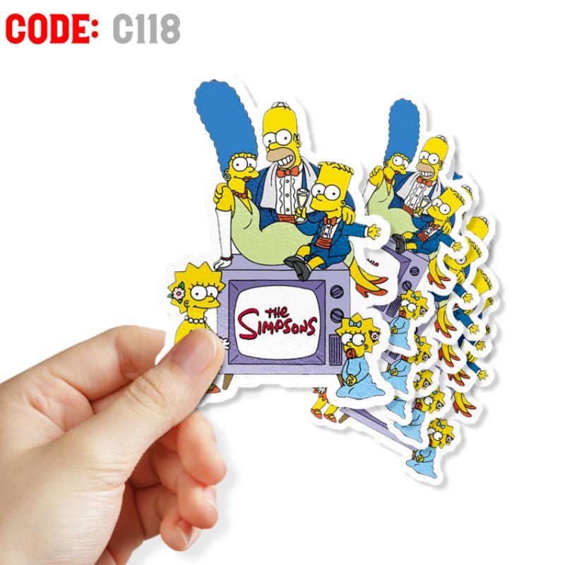 C6 - Sticker Waterproof Cartoon Anime ( Simpsons ) | Shopee Malaysia