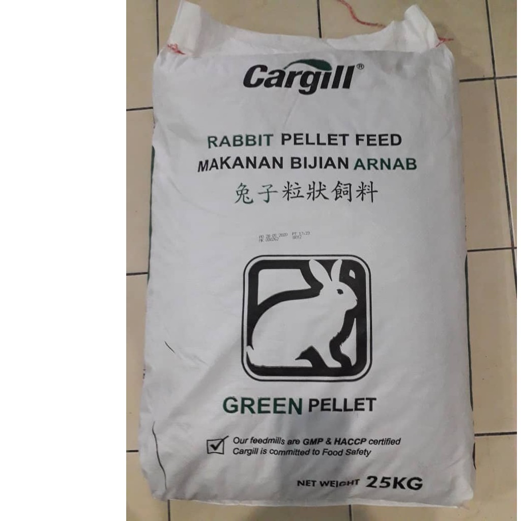 MAKANAN ARNAB RABBIT PELLET FOOD DIET REPACKED (5KG) HIGH PROTEIN ...
