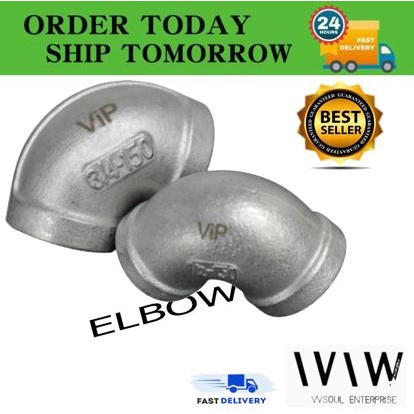 3/4" | 1" | 2" Elbow 90° Stainless Steel Pipe Fitting Piping Connector ...