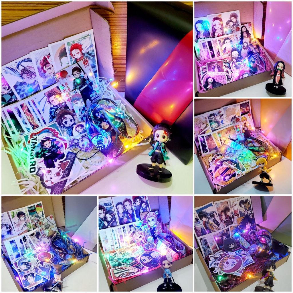 🌈ANIME SURPRISE BOX🌈 Demon Slayer Figure Anime Gift Box Tanjiro Nezuko ...