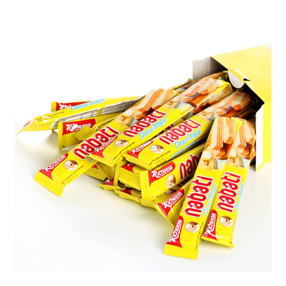 Richeese Nabati Cheese/Richoco Nabati Chocolate Wafer Halal 8g (single ...