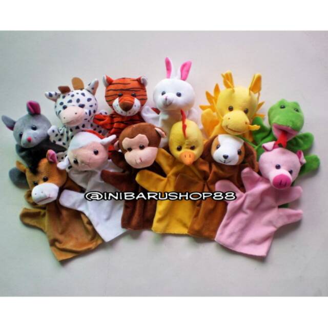 Animals Hand Puppets, Animals Hand Puppets For Educational | Shopee ...