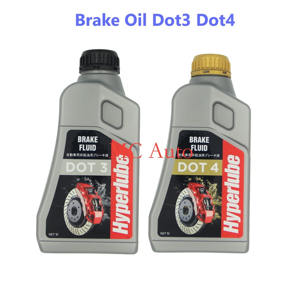 Brake Oil Hyperlube Brake Fluid Dot3 Dot4 1L Brake Oil Dot3 Brake Oil ...